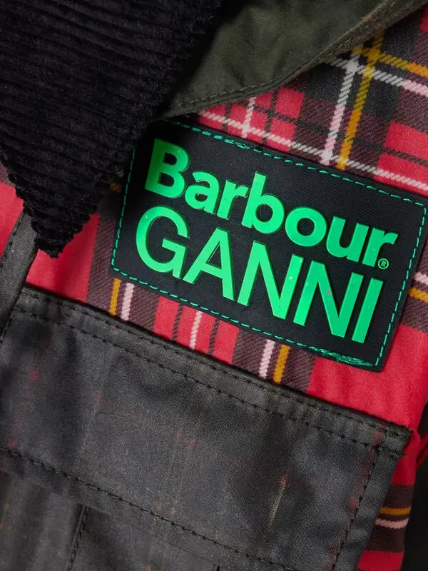 Barbour X Ganni Hooded Peplum Jacket - Multi