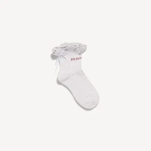 Balenciaga Bow Ankle Socks - White