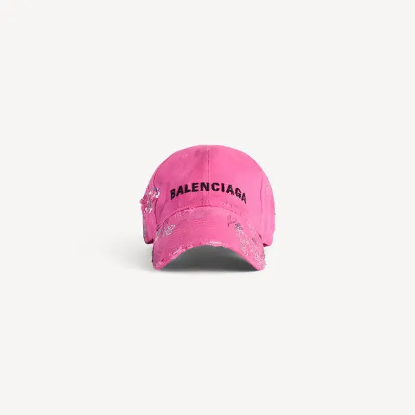Balenciaga Upcycled Baseball Cap - Pink