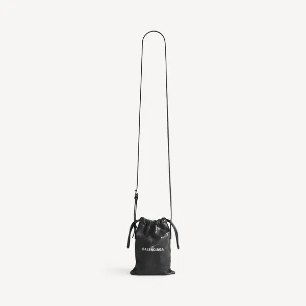 Balenciaga Shopper Phone Holder - Black