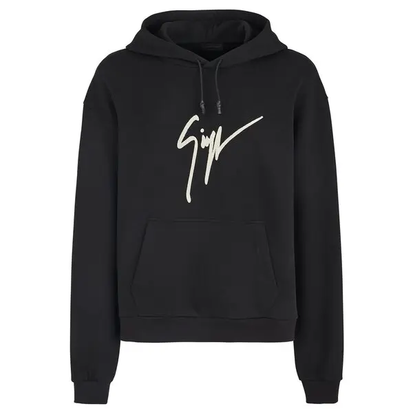 GIUSEPPE ZANOTTI Cotton Hoodie With Signature Print