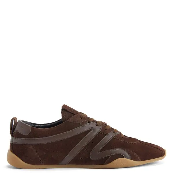 GIUSEPPE ZANOTTI Suede Low-top Sneakers - Brown