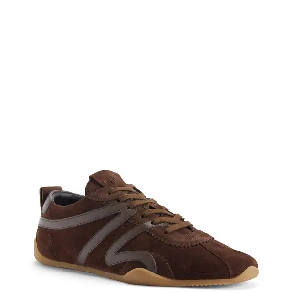 GIUSEPPE ZANOTTI Suede Low-top Sneakers - Brown