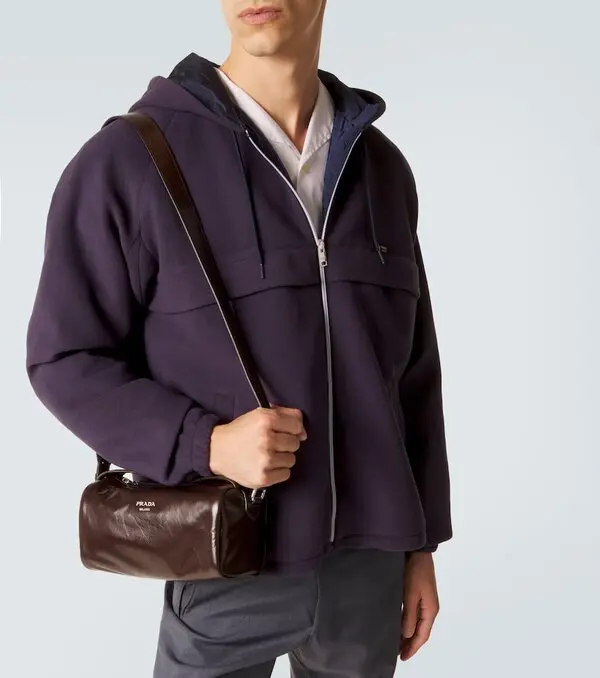 Prada Leather Tote Bag - Brown