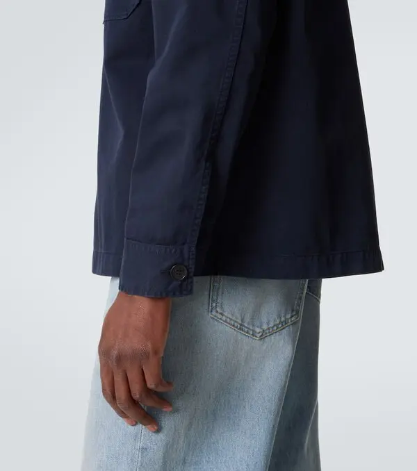 Saint Laurent Cassandre Cotton Shirt - Blue