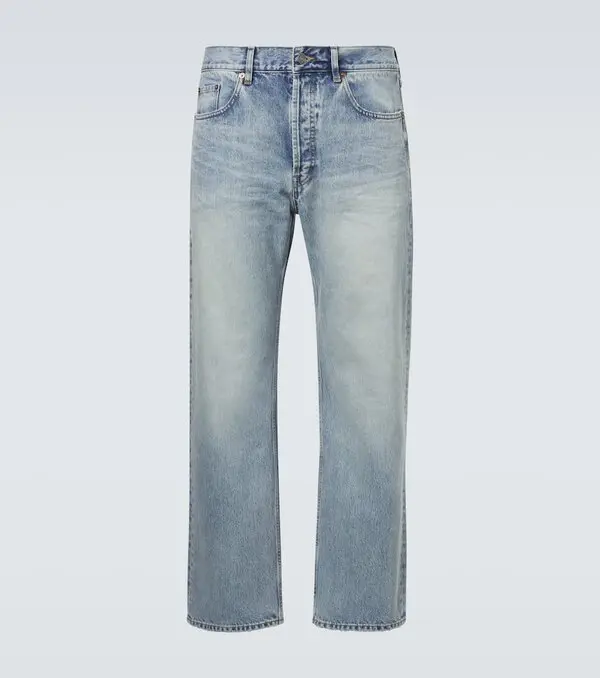 Saint Laurent Straight Leg Jeans - Blue