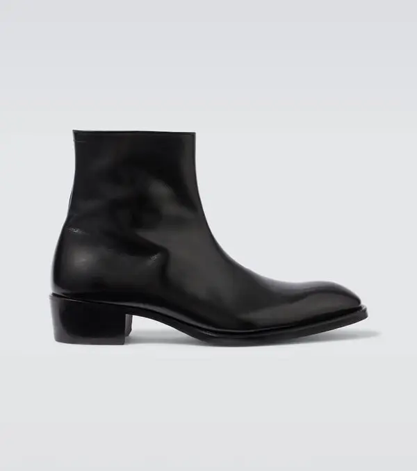 TOM FORD Vincent Leather Ankle Boots