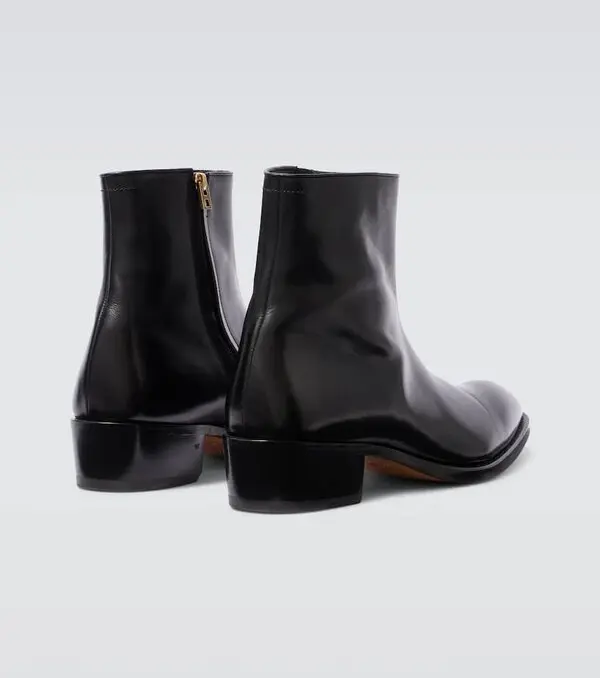 TOM FORD Vincent Leather Ankle Boots