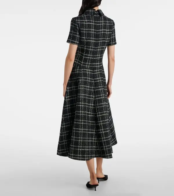 EMILIA WICKSTEAD Jody Checked Midi Dress