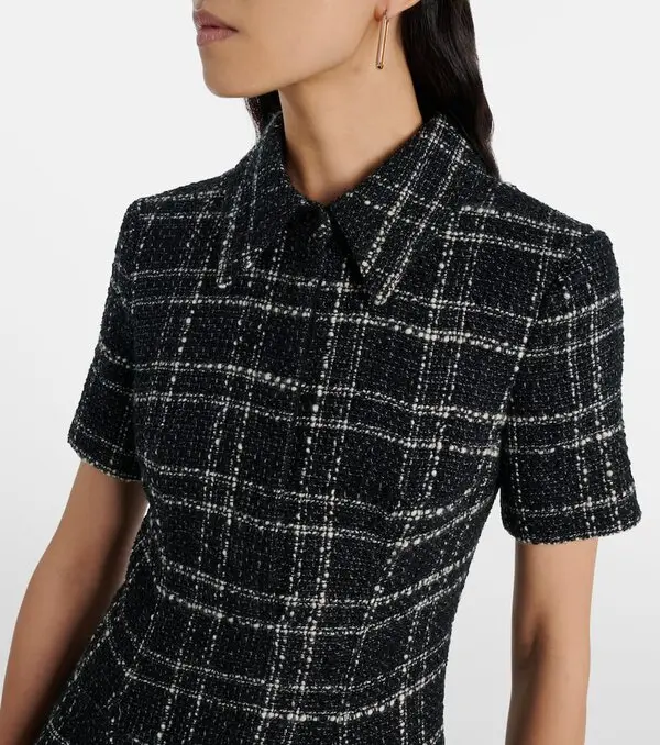 EMILIA WICKSTEAD Jody Checked Midi Dress