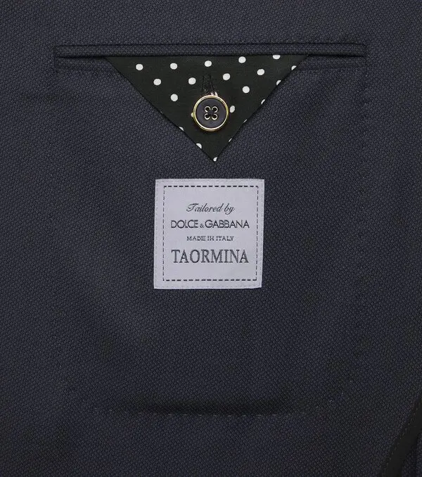 Dolce & Gabbana Double-breasted Virgin Wool Blazer - Black