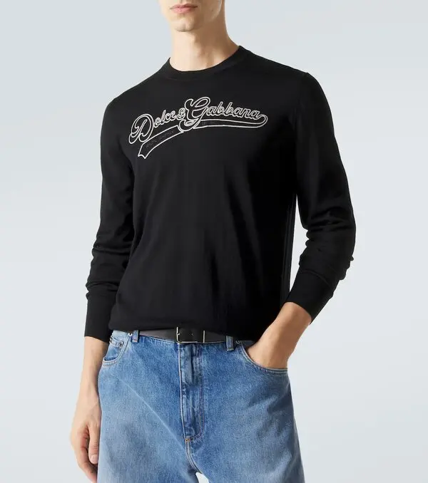 Dolce & Gabbana Logo Virgin Wool Sweater