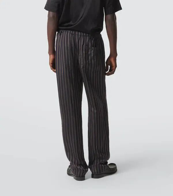 Dries Van Noten Mid-rise Straight Pants - Blue