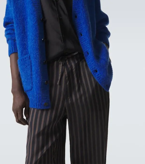 Dries Van Noten Mid-rise Straight Pants - Blue