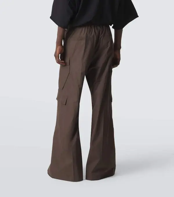 Rick Owens Cargobelas Cotton Cargo Pants - Brown