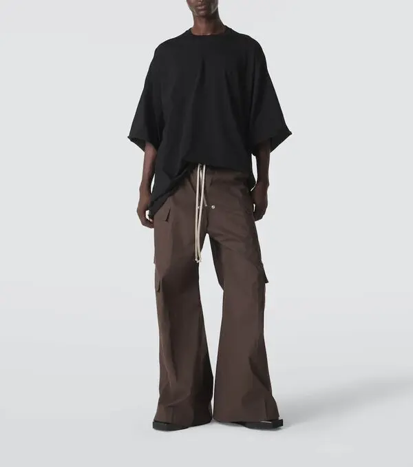 Rick Owens Cargobelas Cotton Cargo Pants - Brown