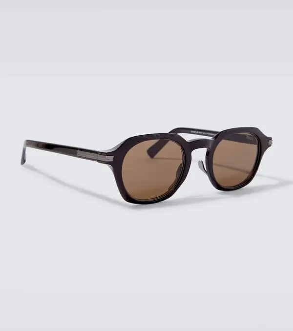 Zegna Round Frame Sunglasses