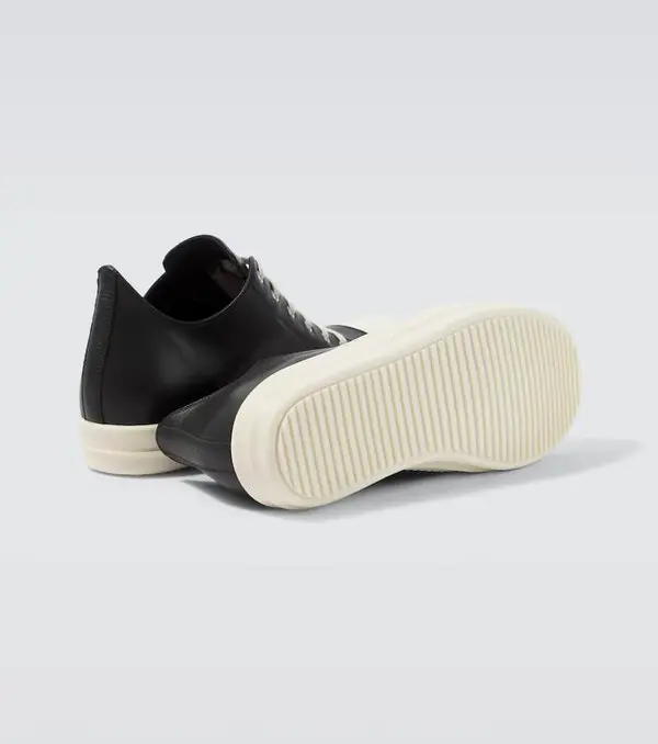 Rick Owens Leather Low-top Sneakers