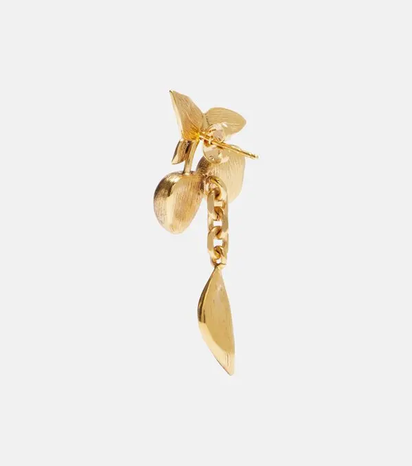 Saint Laurent Cherry Drop Earrings - Gold