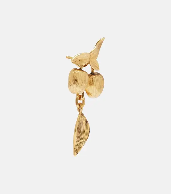 Saint Laurent Cherry Drop Earrings - Gold