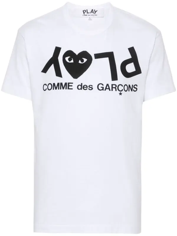 Play Comme Des Garcon Cotton T-shirt - White