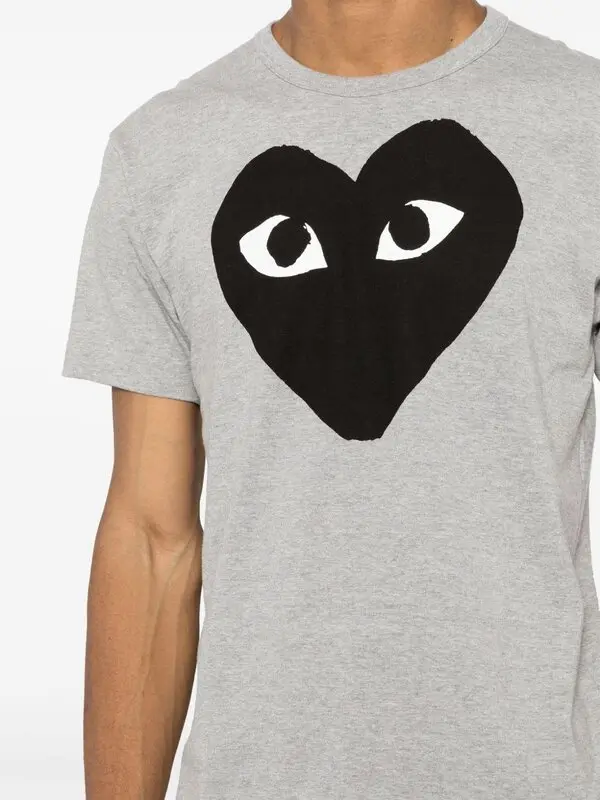 Play Comme Des Garcon Cotton T-shirt - Grey