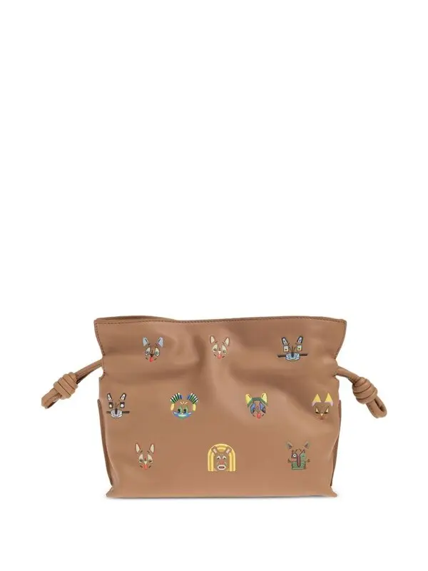 Loewe Flmaneco Mini Leather Clutch