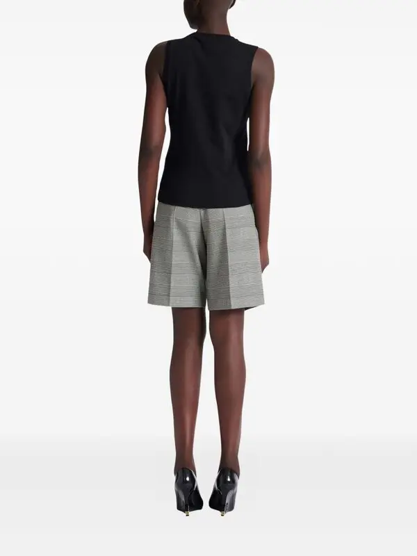 Balmain Logo Cotton Tank Top - Black
