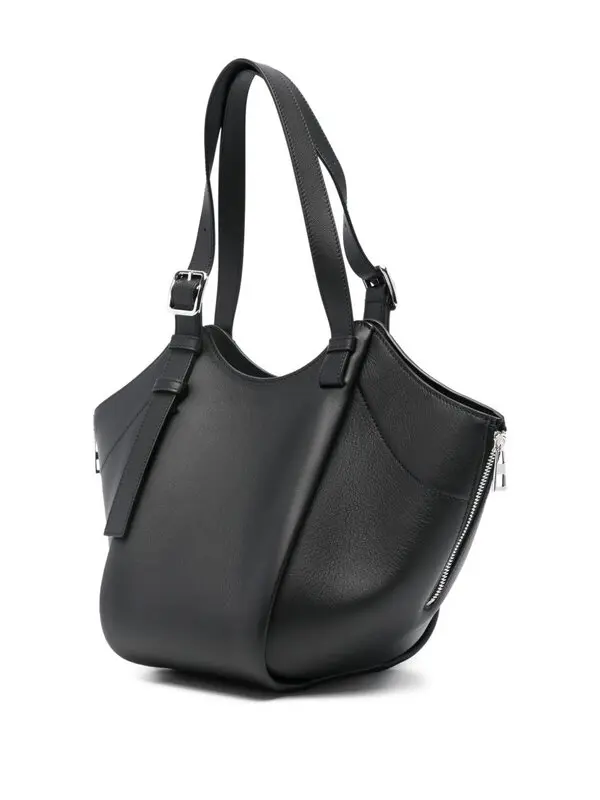 Loewe Hammock Leather Tote Bag - Black