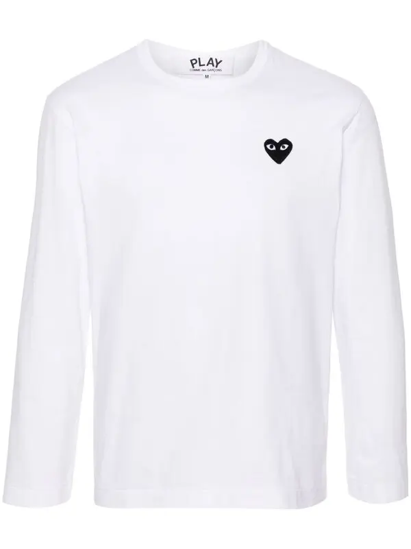 Play Comme Des Garcon Cotton T-shirt - White