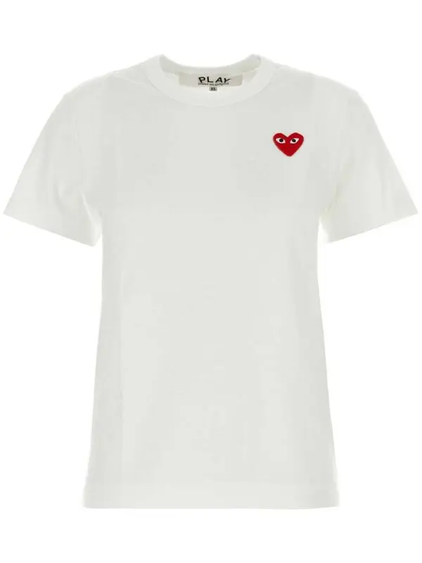 Play Comme Des Garcon Cotton T-shirt - White