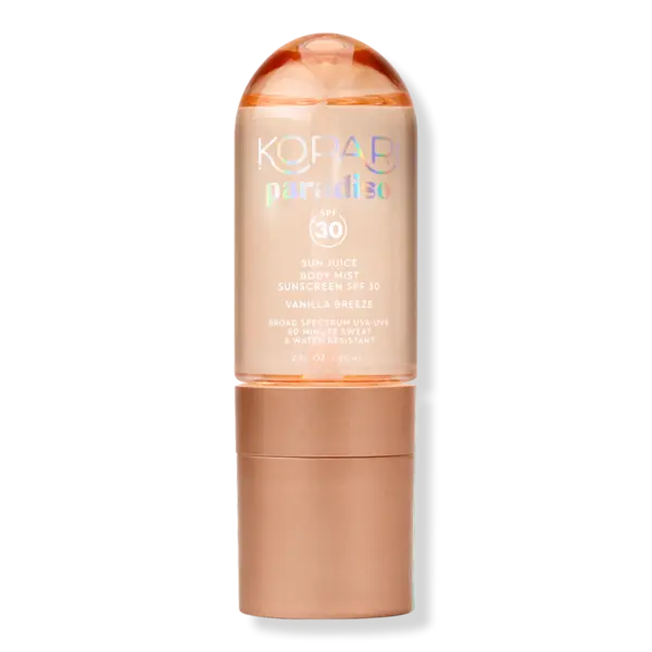 KOPARI BEAUTY Paradiso Sun Juice Body Mist Sunscreen Spf 30 Vanilla Breeze - One-color