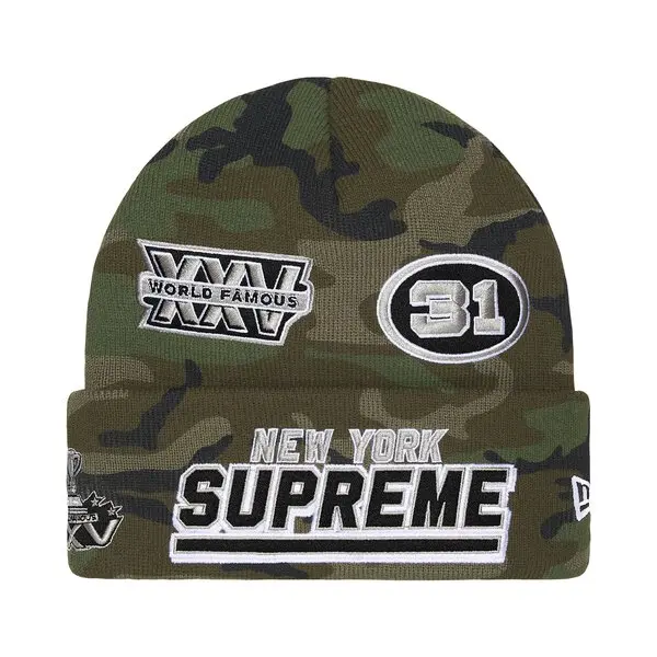 Supreme New Era Football Beanie - Green