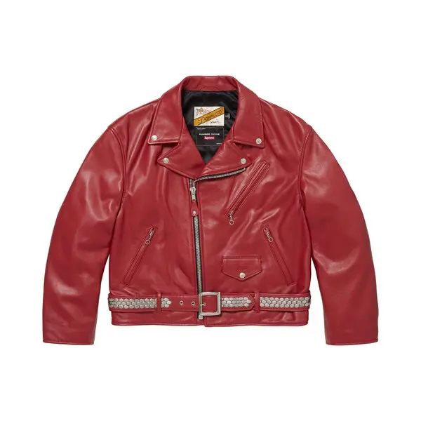 Supreme X Number Ine X Schott Perfecto Leather Jacket