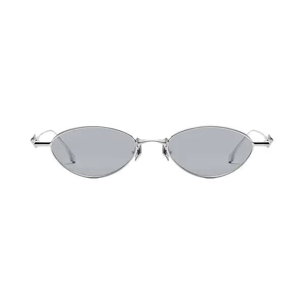 GENTLE MONSTER Eden 02 Oval Frame Sunglasses - Silver