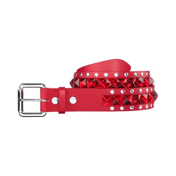 Supreme X Number Ine Studded Belt - Red
