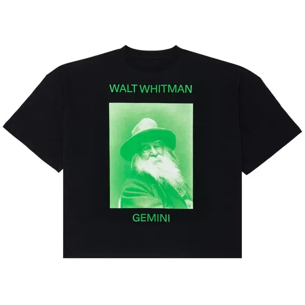 Goat X Walt Whitman Gemini T-shirt - Black