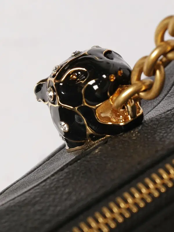 Valentino Garavani Leather Shoulder Bag With Tone Hardware - Black