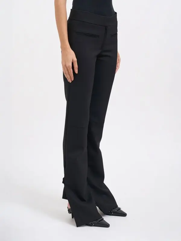 COURREGES Tailored Flared Trousers - Black