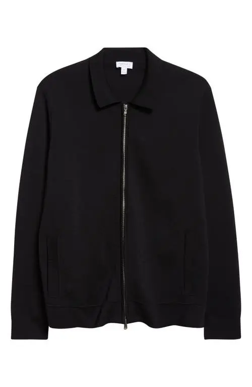 Sunspel Merino Wool Zip Cardigan