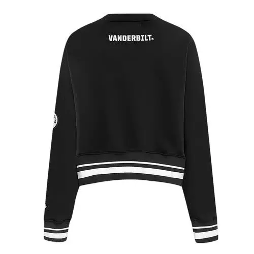 PRO STANDARD Vanderbilt Commodores Pearl Cropped Pullover Sweatshirt