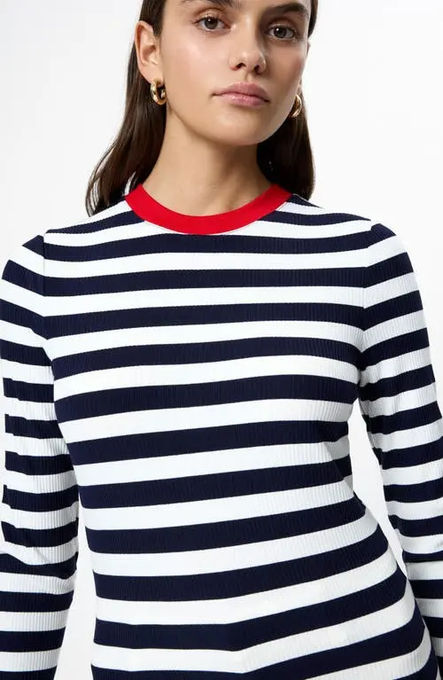 French Connection Esmae Stripe Rib Top