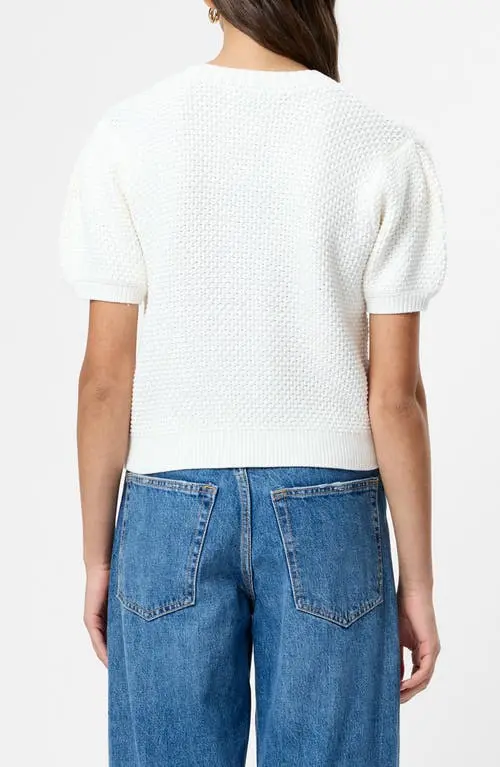 French Connection Remy Puff Sleeve Sweater - Summer White