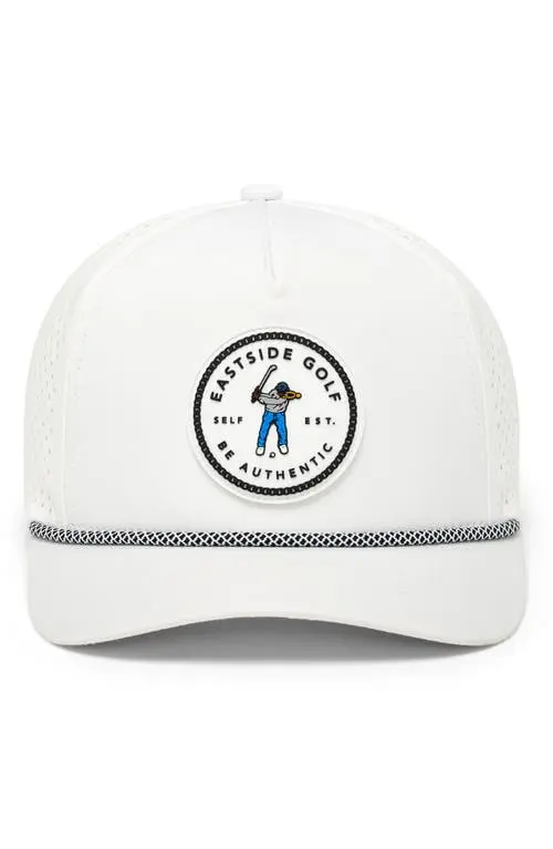 EASTSIDE GOLF 6 Pro Snapback Baseball Cap - Bright White