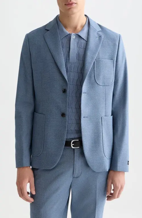 Scotch & Soda Structured Regular Fit Blazer - Pageant Blue