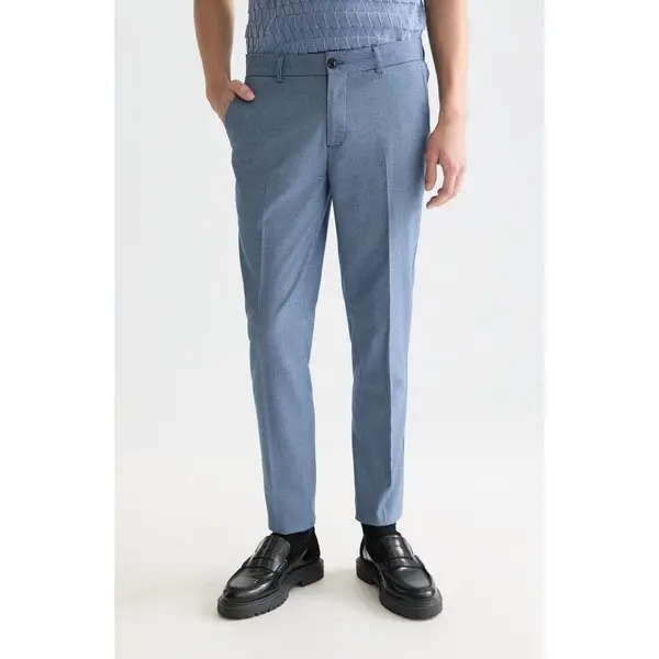 Scotch & Soda Mott Structured Superslim Fit Flat Front Chinos