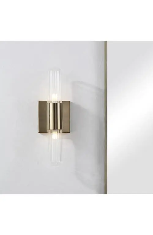 RENWIL Chiara 2-light Ribbed Wall Sconce