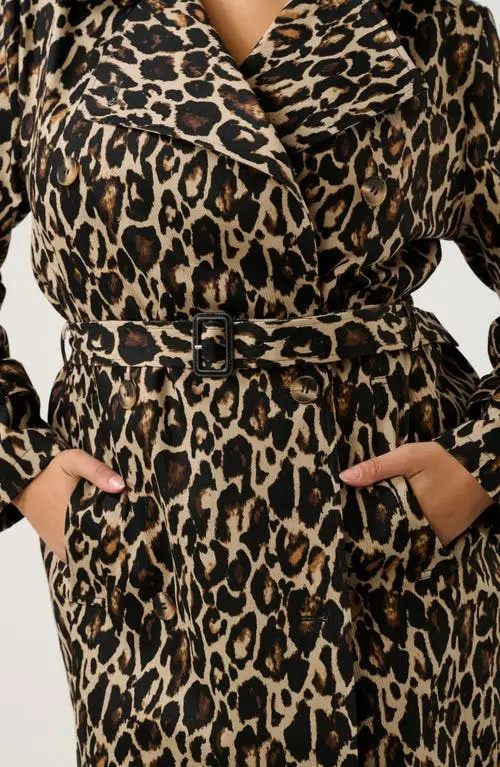 ESTELLE Shari -print Trench Coat