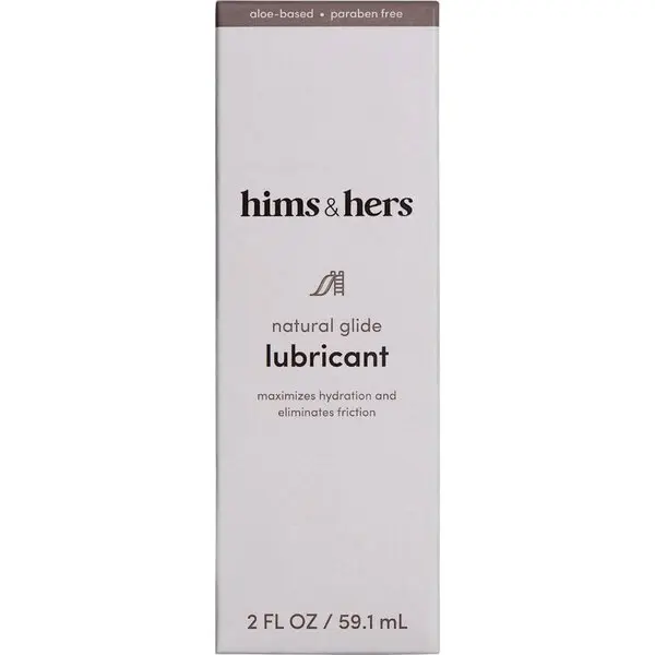 HIMS & HERS Glide Premium Lubricant Water Based, Aloe & Green Tea Infused, Hydrating, Ph Balanced - Beige