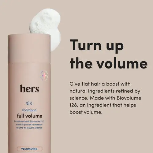 HIMS & HERS Full Volume Shampoo Volumizing, Shine Enhancing